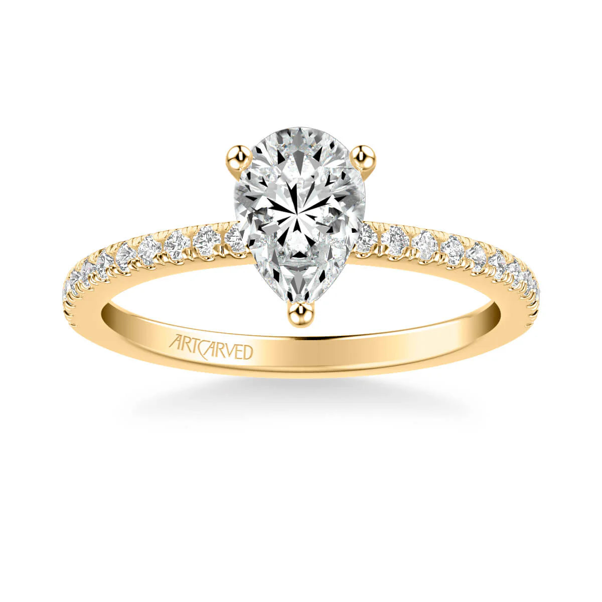 Sybil Classic Side Stone Engagement Ring Setting– Ephraim Doumato Jewelers