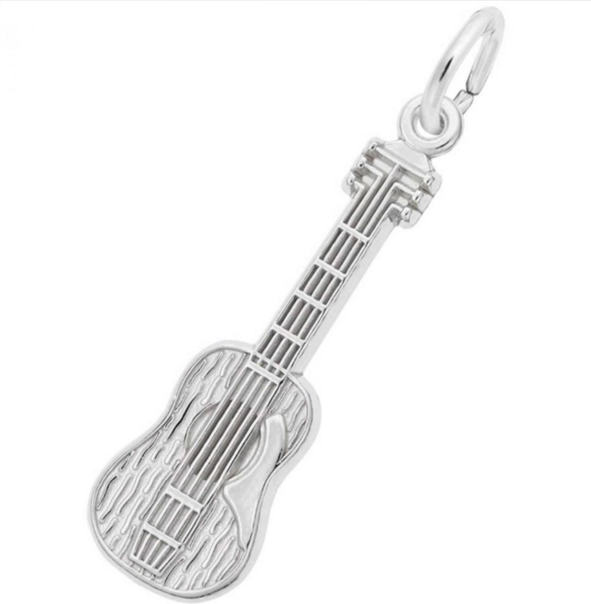 Rembrandt Sterling Silver Guitar Charm– Ephraim Doumato Jewelers